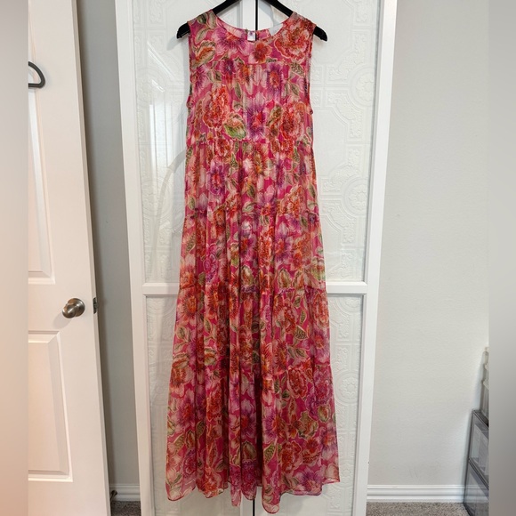 Johnny Was | Dresses | Johnny Was Jade Loran Tiered Silk Maxi Dress ...